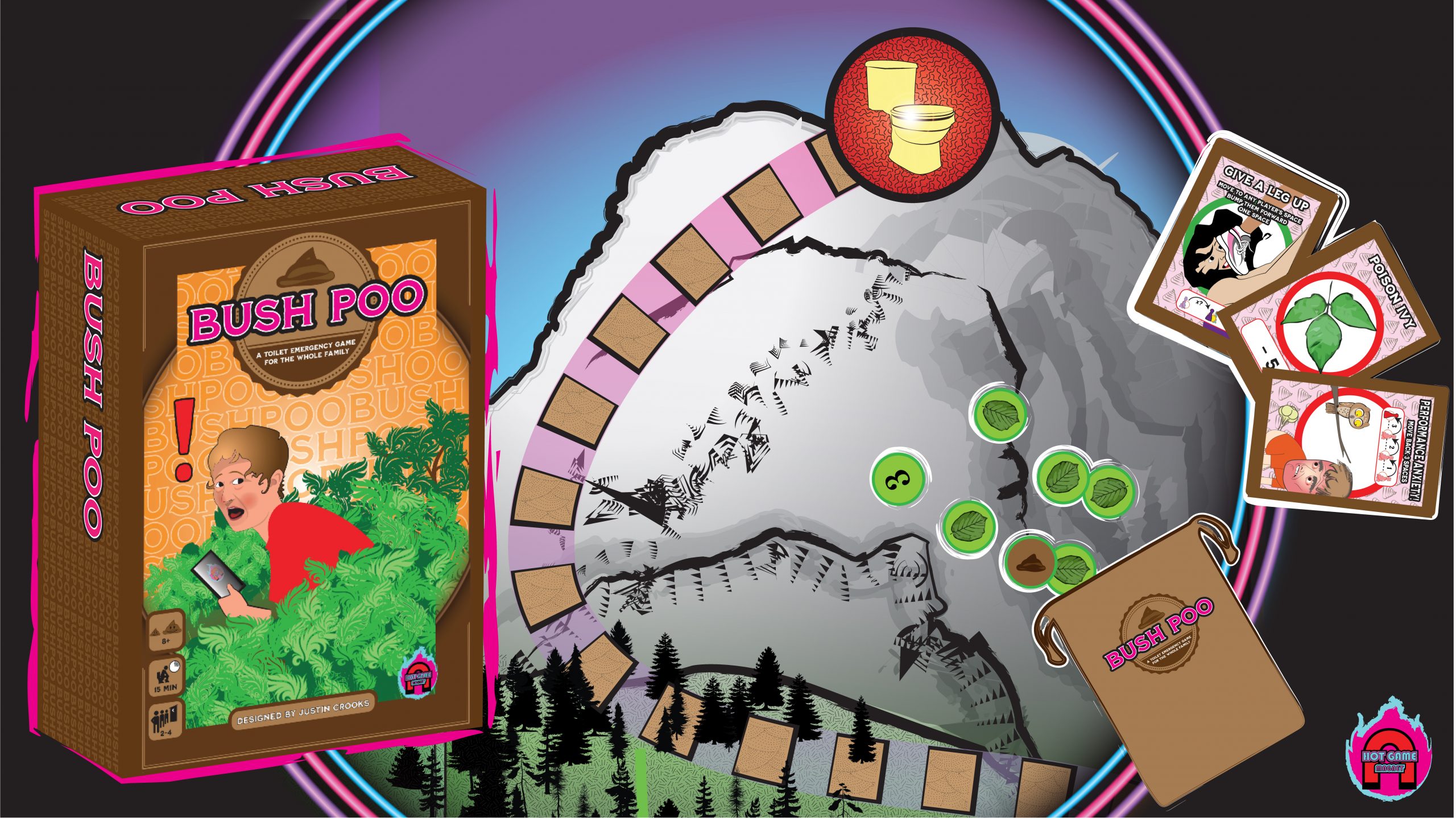 Bush Poo - Hot Game Magnet